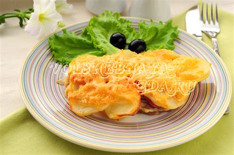 Картошка По Французски Со Свининой Фото — Фото