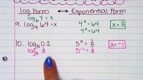 6 1 Logarithms Part 4 Youtube