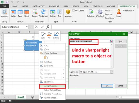 excel add in command macros sharperlight