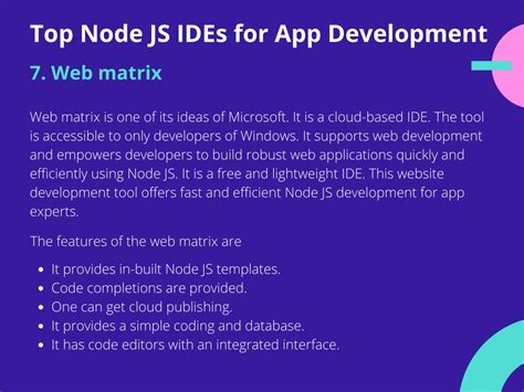 Ppt Top 7 Node Js Ides For App Development In 2022 Powerpoint