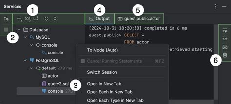 Services Tool Window Datagrip Documentation