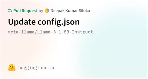 Meta Llama Llama B Instruct Update Config Json