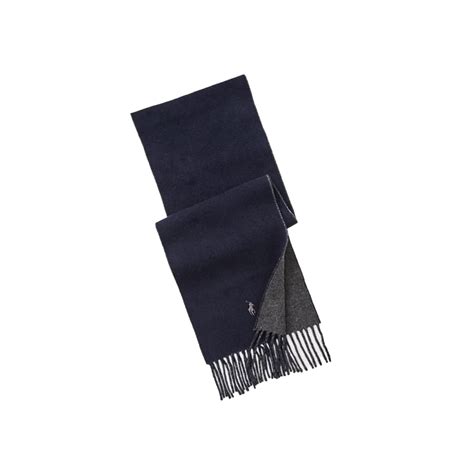 폴로 랄프 로렌 리버시블 울 블렌드 스카프 네이비 Pc0455 411 Polo Ralph Lauren 슈프라이즈