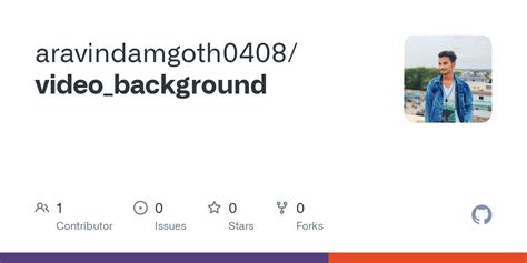 Github Aravindamgoth0408videobackground