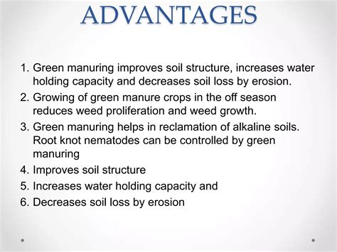Green Manuring Ppt