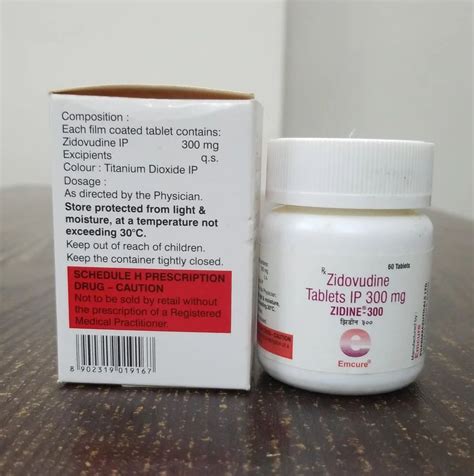Zidovudine Zidine 300mg Tablets At ₹ 700bottle Antiretrovirals In Nagpur Id 2853981263491