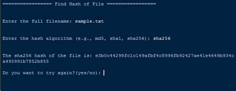 How To Find Hash Of File In Terminal Console Using Python Sourcecodester