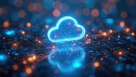 Cloud Computing Benefits In Business Network Connections Shown Cloud Icon Surrounded By Circuit