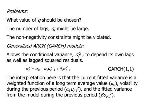 Ppt Garch Models And Asymmetric Garch Models Powerpoint Presentation
