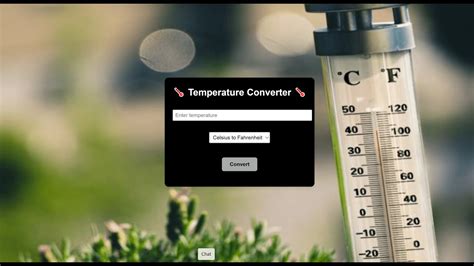 🌡️ Build A Temperature Converter With Html Css And Javascript Web