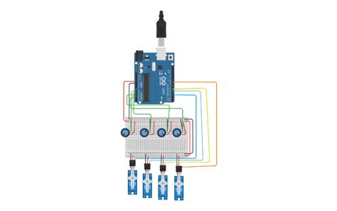 Circuit Design Arduino Based Robotic Arm Tinkercad