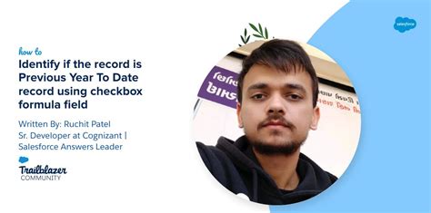 Ruchit Patel On Linkedin Trailhead Trailblazercommunity Trailblazer