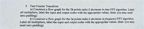 solved a 3 b 6 5 fast fourier transform a construct a flow