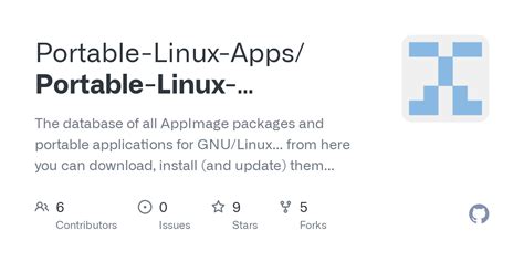 Github Portable Linux Appsportable Linux The Database Of All Appimage