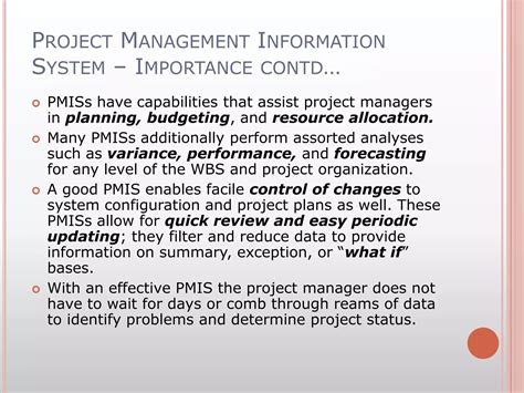 Project Management Information System Pptx