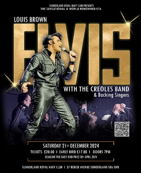 Louis Brown A Truly Young Elvis At Royal Navy Club Event Tickets From Ticketsource