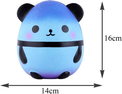 Anboor Squishies Panda Egg Jumbo Squishy Slow Rising Squeeze Toys Scented Kawaii Squishies