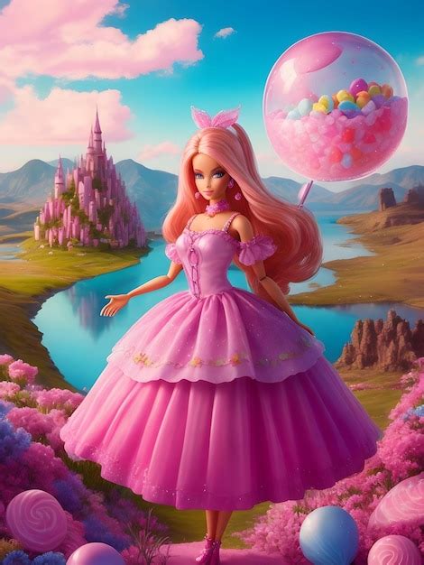 Premium Ai Image Cute Barbie Doll