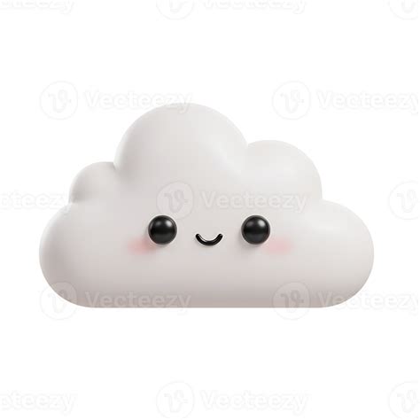 Smiling Cloud Illustration 66636634 Png
