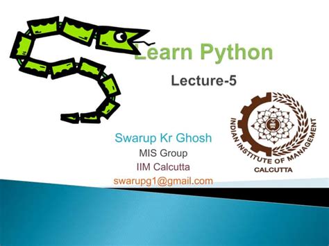 Python Lec5 Ppt