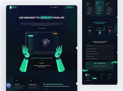 ai power chatbot solution divi landing page uxdivitemplates