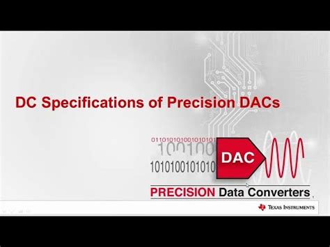 Precision DACs DC Specifications YouTube