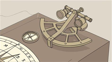 Astrolabe Historical Navigation Instrument Vector Design Generative Ai Stock Vector