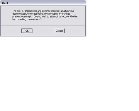 Invalid File Error Message Autocad Bugs Error Messages And Quirks