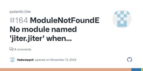 Modulenotfounderror No Module Named Jiterjiter When Importing Openai Package · Issue 164