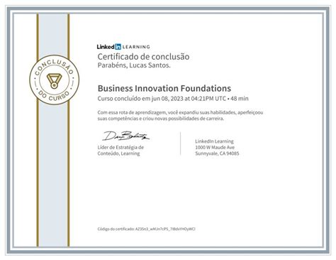 Lucas Santos On Linkedin Certificate Of Completion
