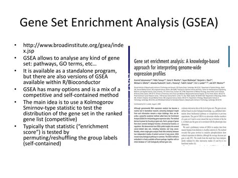 Ppt Gene Set Enrichment Analysis Gsea Powerpoint Presentation Free