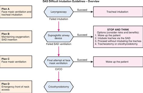 Algorithms For Management Of The Difficult Airway Clinical Tree