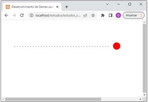 Como mover uma bola na superfície do Canvas do HTML na horizontal Para a direita para a