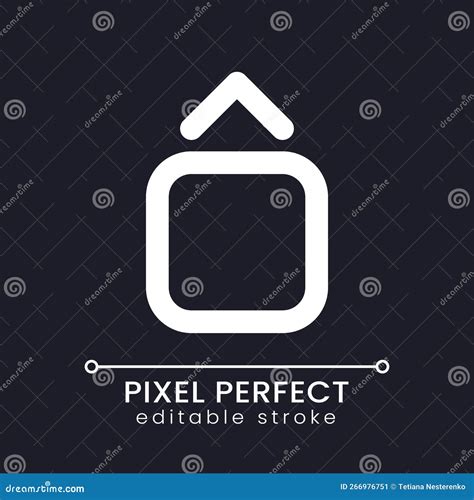 Jump Animation Pixel Perfect White Linear Ui Icon For Dark Theme Stock Vector Illustration Of