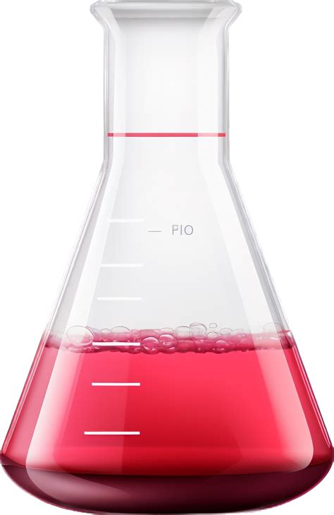 Laboratory Flask With PNG