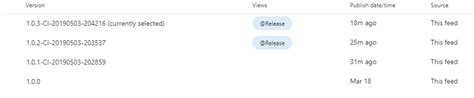 Azure DevOps Private NuGet Feed Doesn T Update Stable Release Stack
