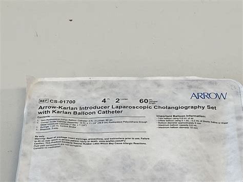 New Teleflex Karlan Introducer Laparoscopic Cholangiography Set With Karlan Balloon Catheter 4fr