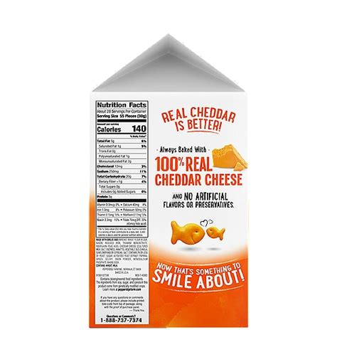 Goldfish Nutrition Label