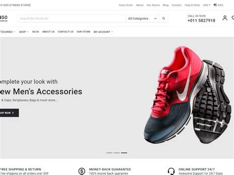 A Custom Built Html Coded In Responsive Ecommerce Template Upwork