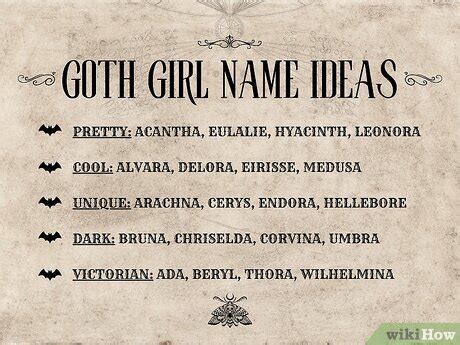 300 Best Goth Girl Names Dark And Elegant Ideas