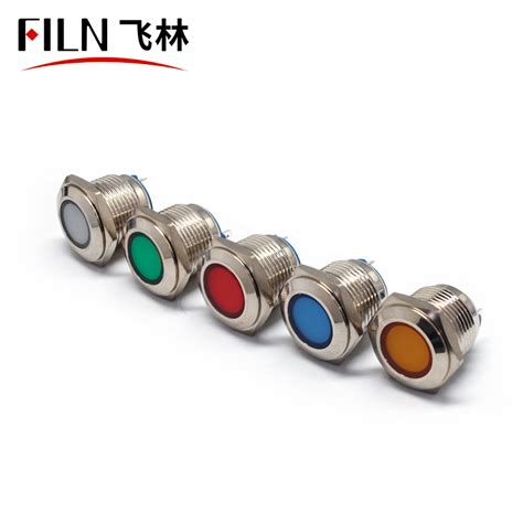 FILN 16MM LED Switch With Red Indicator Lights