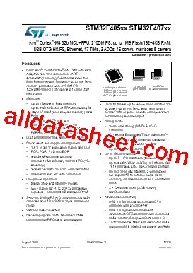 STM F XX Datasheet PDF STMicroelectronics