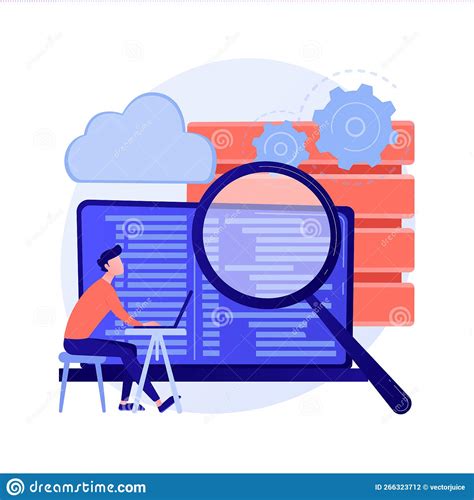 Qa Tester Vector Concept Metaphor Stock Vector Illustration Of Analyze Tester 266323712