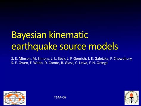 Ppt Bayesian Kinematic Earthquake Source Models Powerpoint