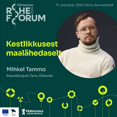 Mihkel Tammo On Linkedin Nädala Aja Pärast Räägin Sel ühel Päeval