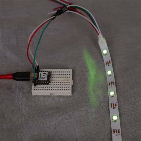 Xiao Ble Tutorial How To Control A Ws2812b Led Strip With The Neopixel Library Michael Schoeffler
