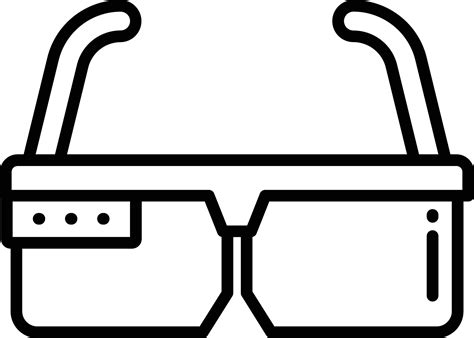Smart Glasses Outline Vector Illustration 42394143 Vector Art At Vecteezy