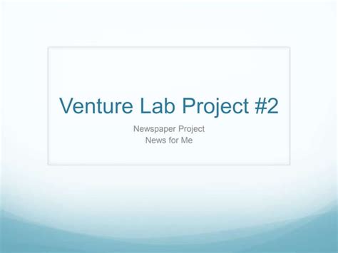 Stanford Venture Lab Project2 Pptx