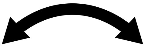 Dual Sided Curved Arc Arrow Shape Double Ended Arrow Illustration 45944438 Vector Art At Vecteezy