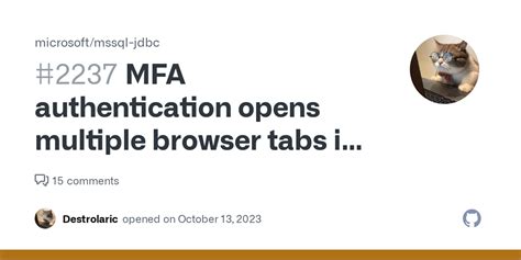 Mfa Authentication Opens Multiple Browser Tabs If Connection Fails